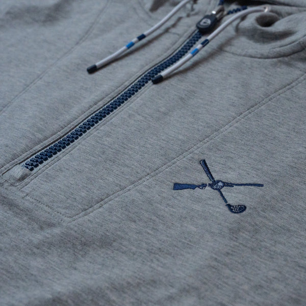The Shotgun Start & B. Draddy Proctor Hoodie - Gray Heather - Fried Egg ...